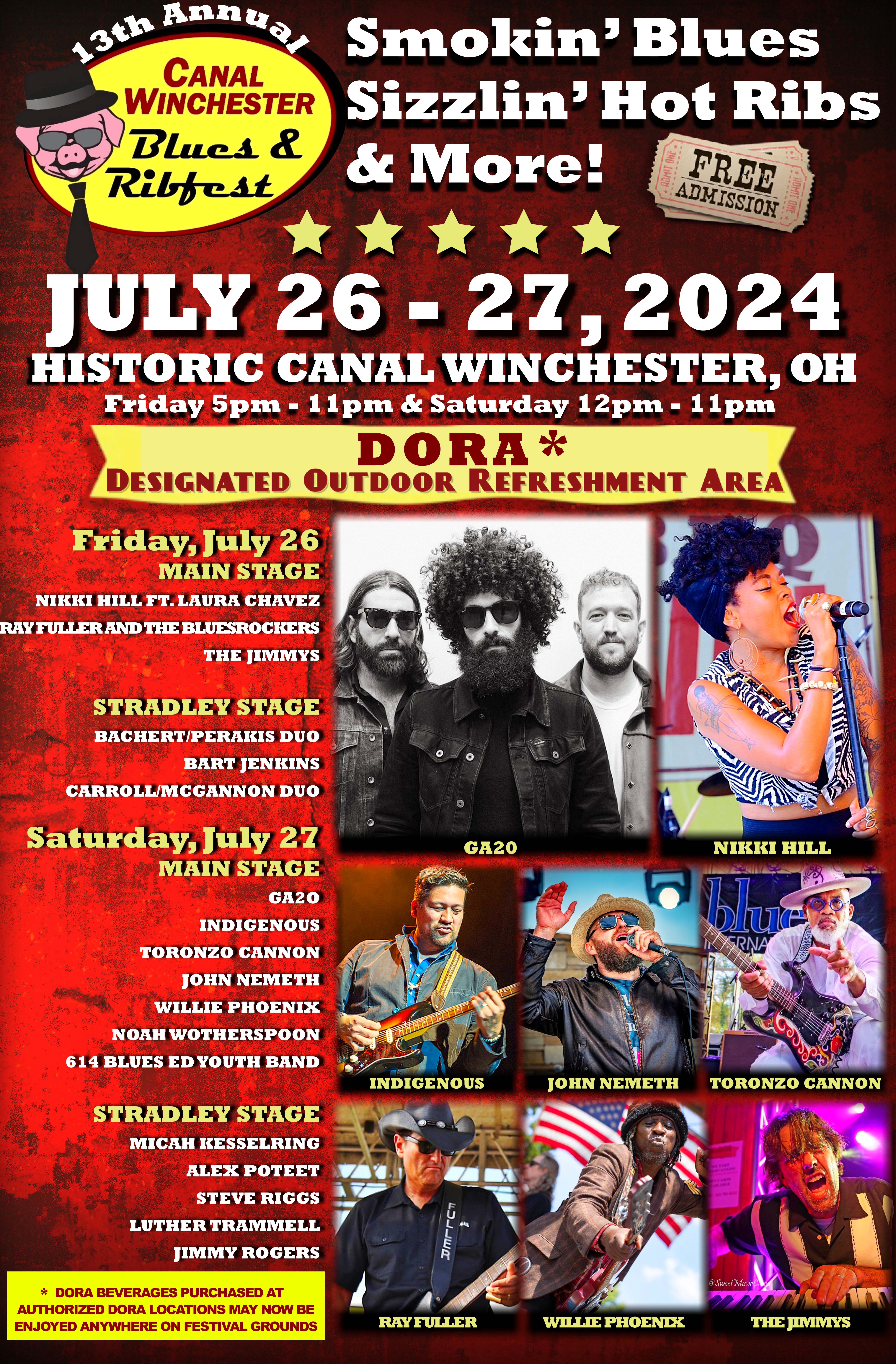 Music Schedule - Canal Winchester Blues & Rib Fest
